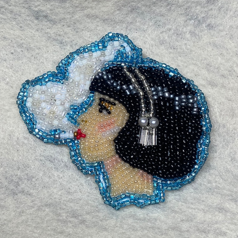 Flapper Girl Brooch - Etsy