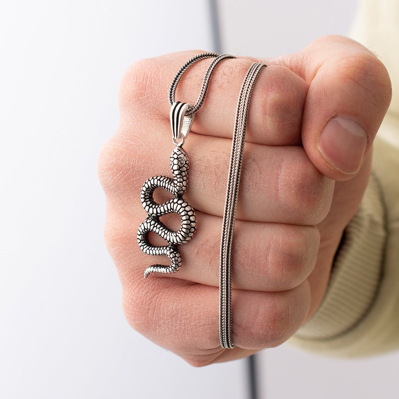 Snake Necklace for Men - Etsy