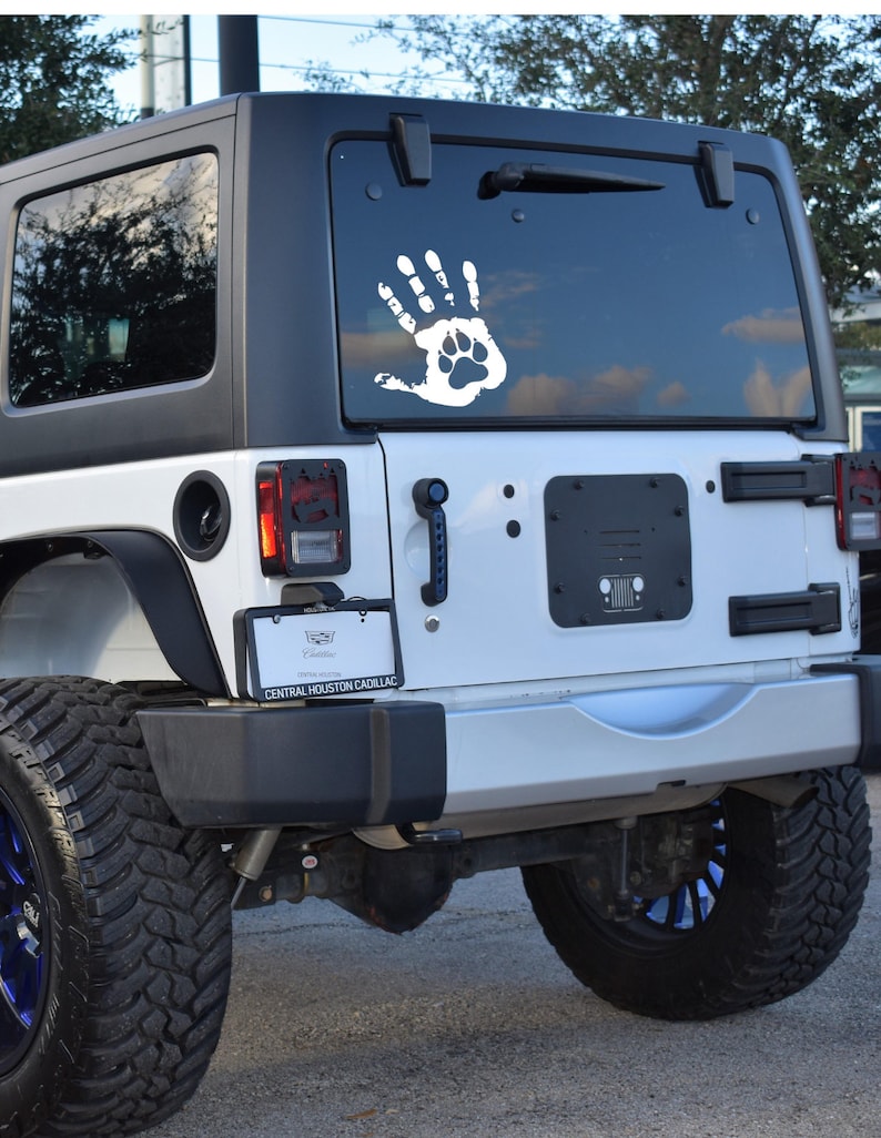 Handprint Vinyl Decal Sticker Car Truck Window - Etsy