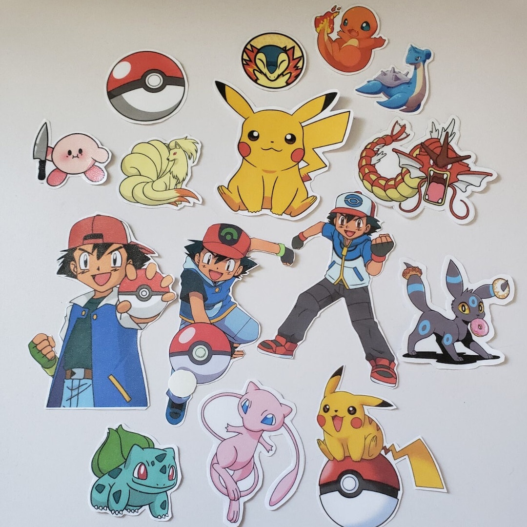 15anime Cartoon Pokemon Pikachu Stickers Peeker Stickerpocket Monster ...