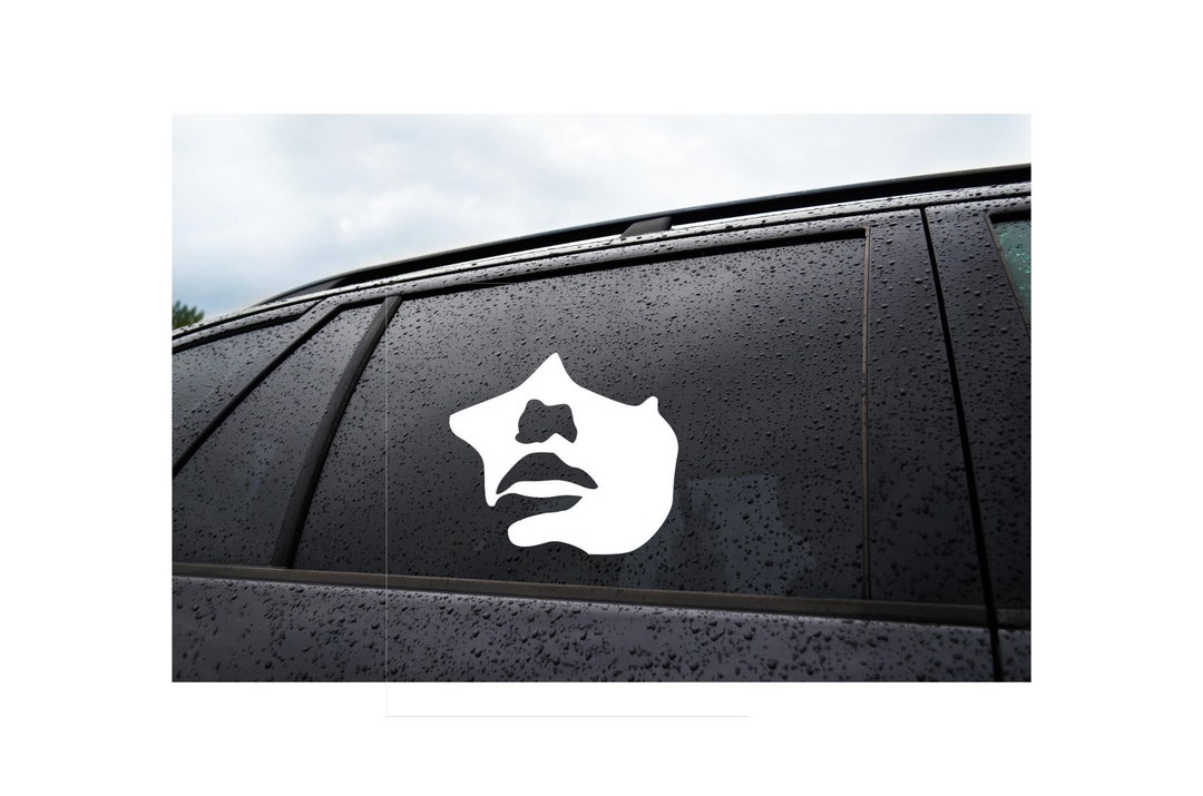 Abstract Face Vinyl Decal - 3D Look Sticker for Cars, Walls, Tablets - Etsy