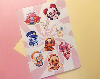 Kiss-cut Cookie Run Themed Stickers - Birthday Cake Cookie - Etsy