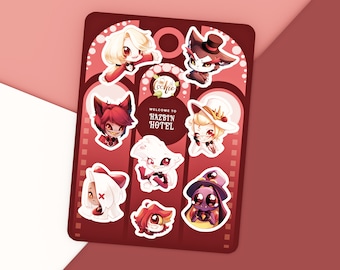 Cute Hazbin Hotel Character With Quote Die Cut Individual Vinyl Sticker ...