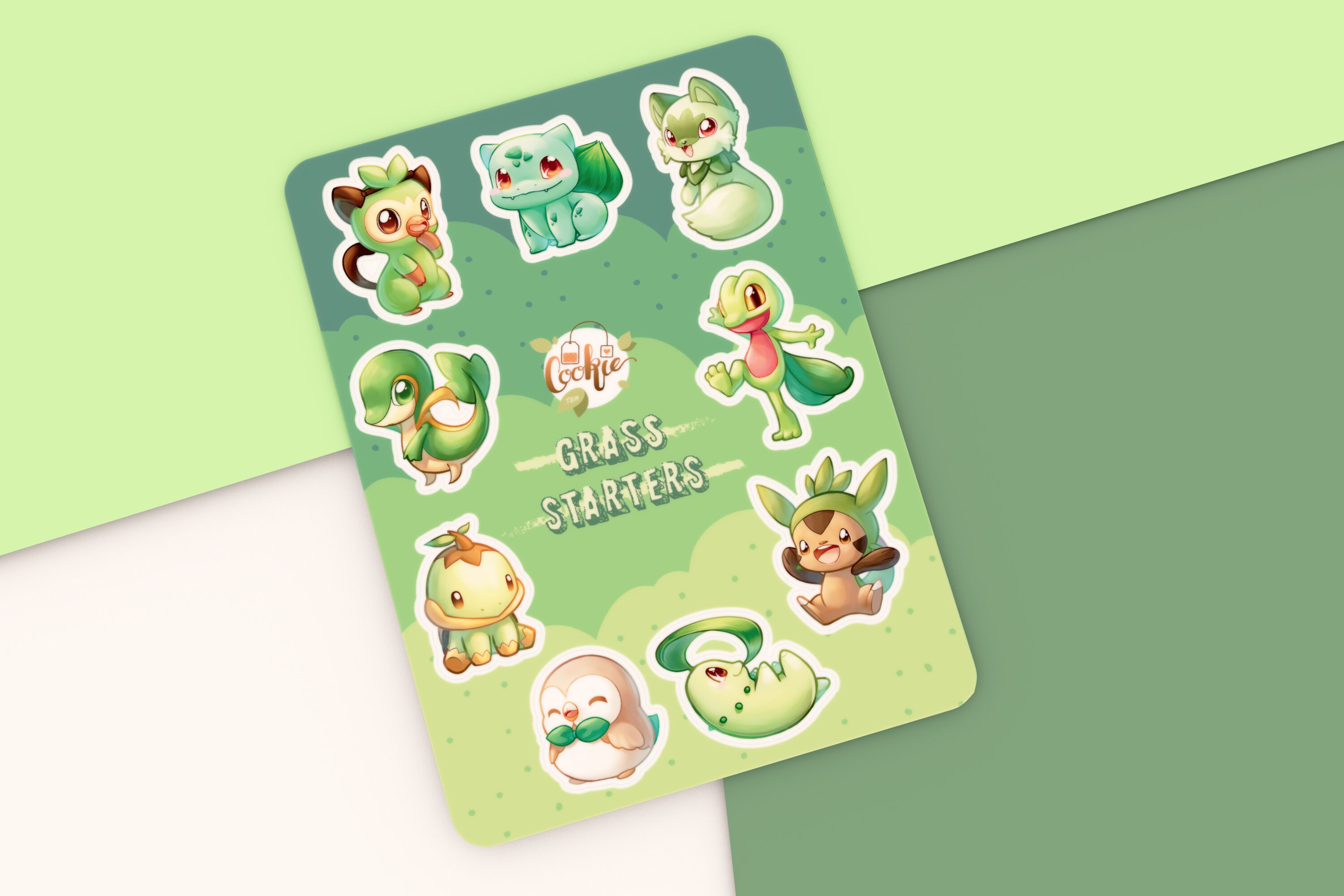 Pokemon Starter Sticker Sheets - Etsy