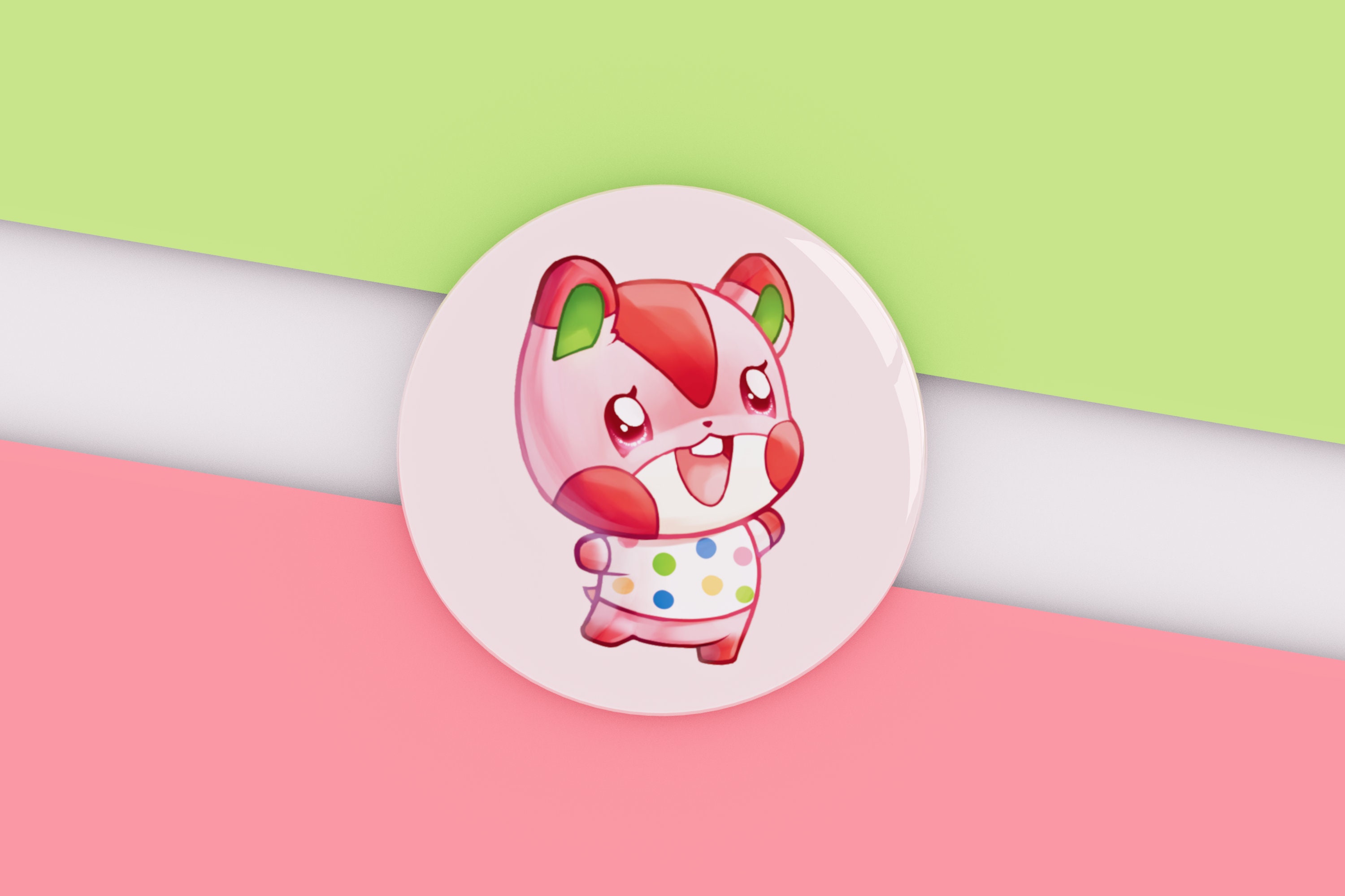 Animal Crossing Button Badges Spring Themed Characters - Etsy Australia