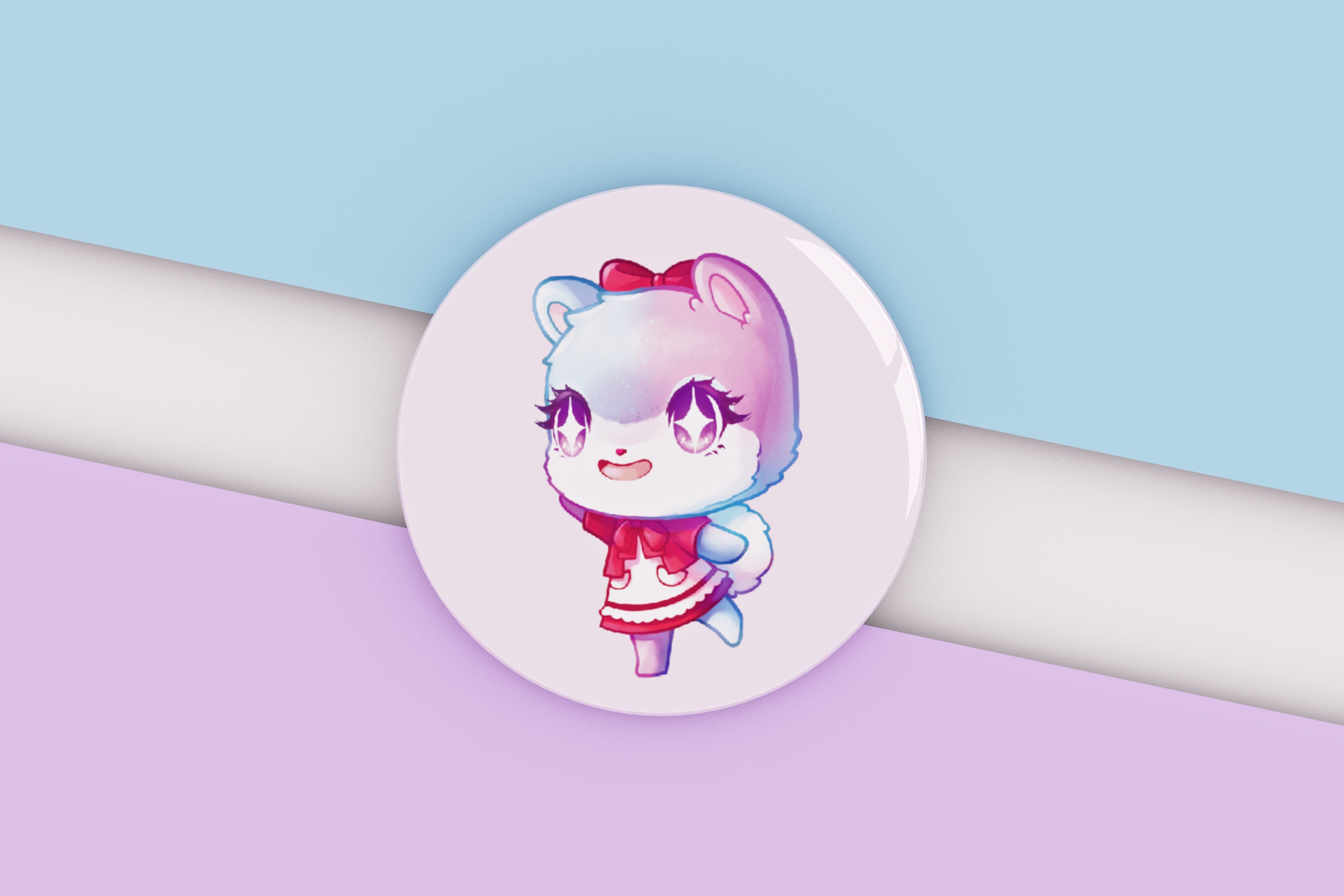 Animal Crossing Button Badges Winter Themed Characters - Etsy