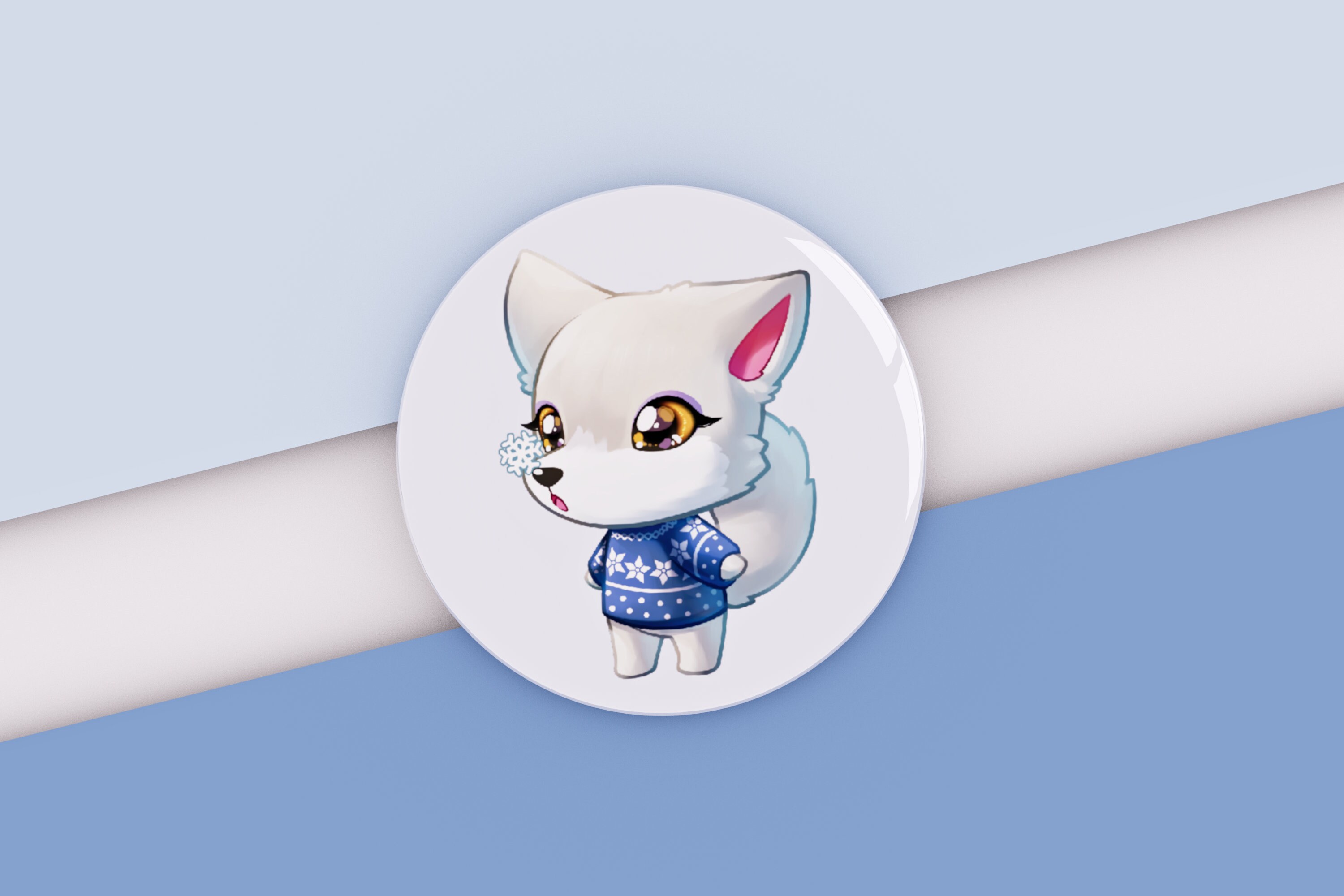 Animal Crossing Button Badges Winter Themed Characters - Etsy