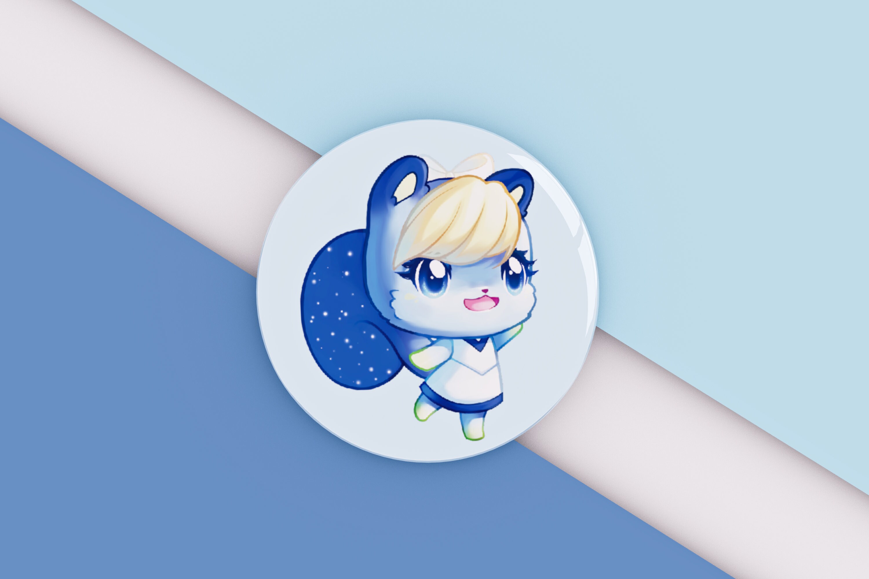 Animal Crossing Button Badges Winter Themed Characters - Etsy