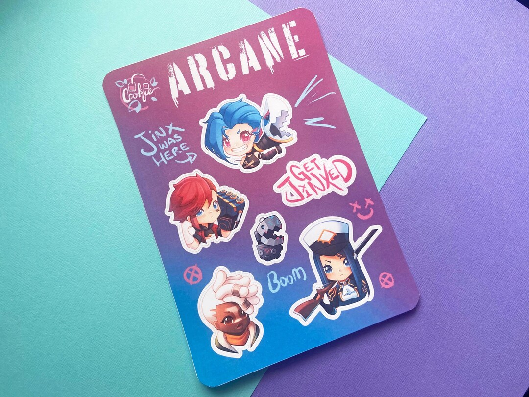 Arcane League of Legends Sticker Sheet - Etsy