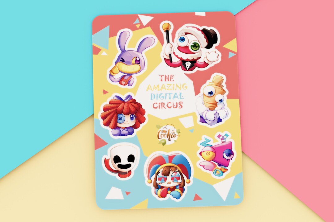 The Amazing Digital Circus Sticker Sheet - Etsy
