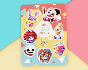 The Amazing Digital Circus Stickers Pomni, Jax, Ragatha, Gangle, Kinger ...