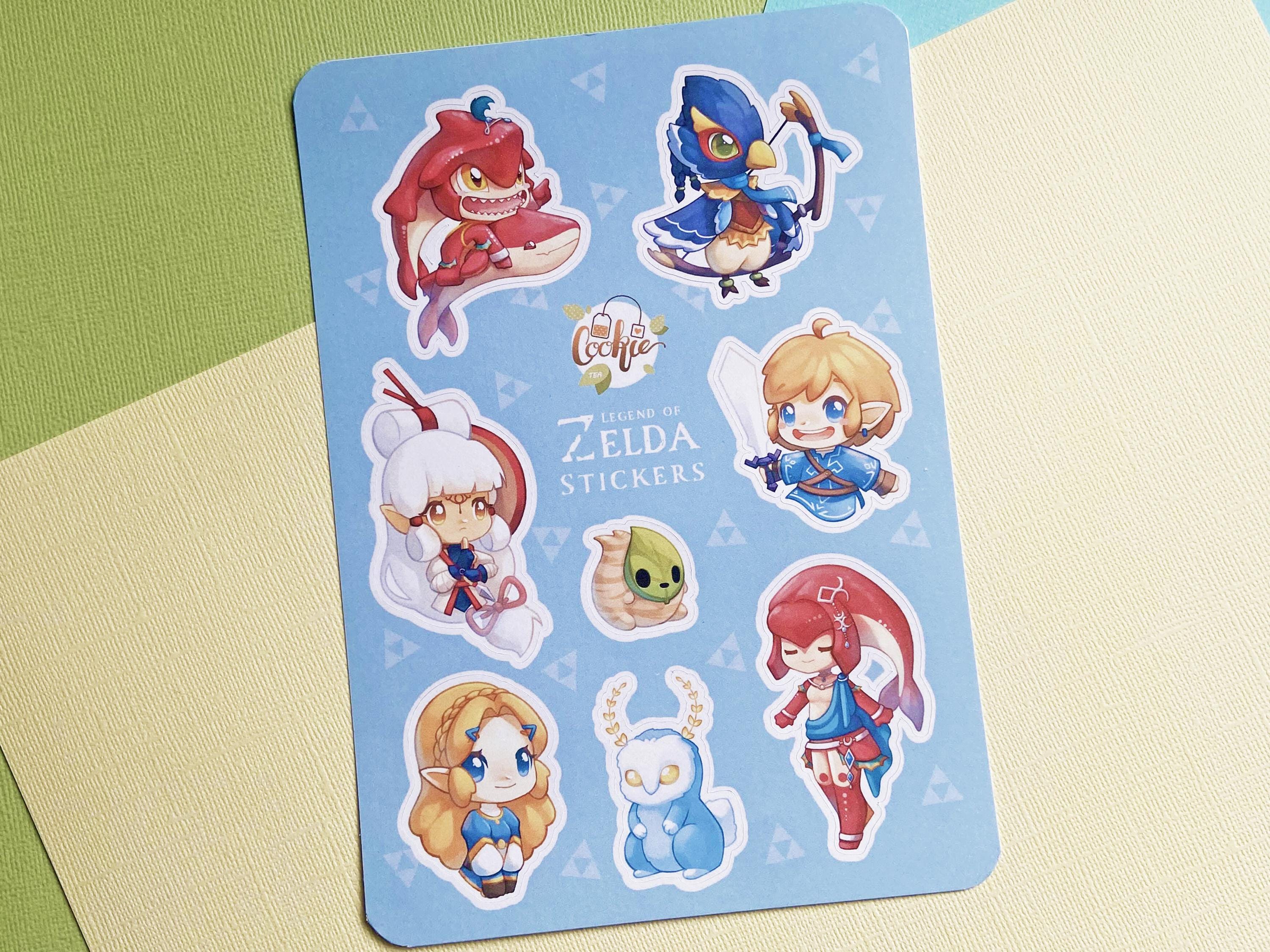 Legend of Zelda Sticker Sheets: Breath of the Wild + Tears of the ...