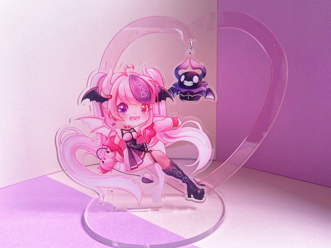 Vshojo Ironmouse Acrylic Standee With Hanging Bubi Etsy