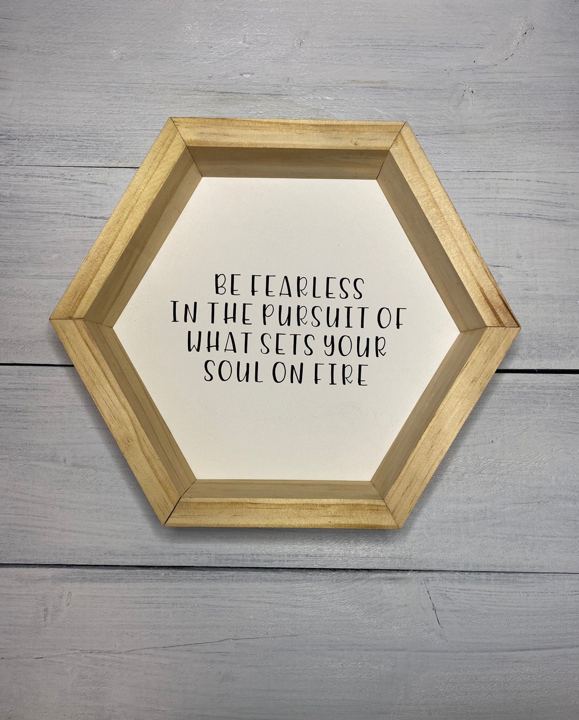 Hexagon Canvas Sign - Etsy