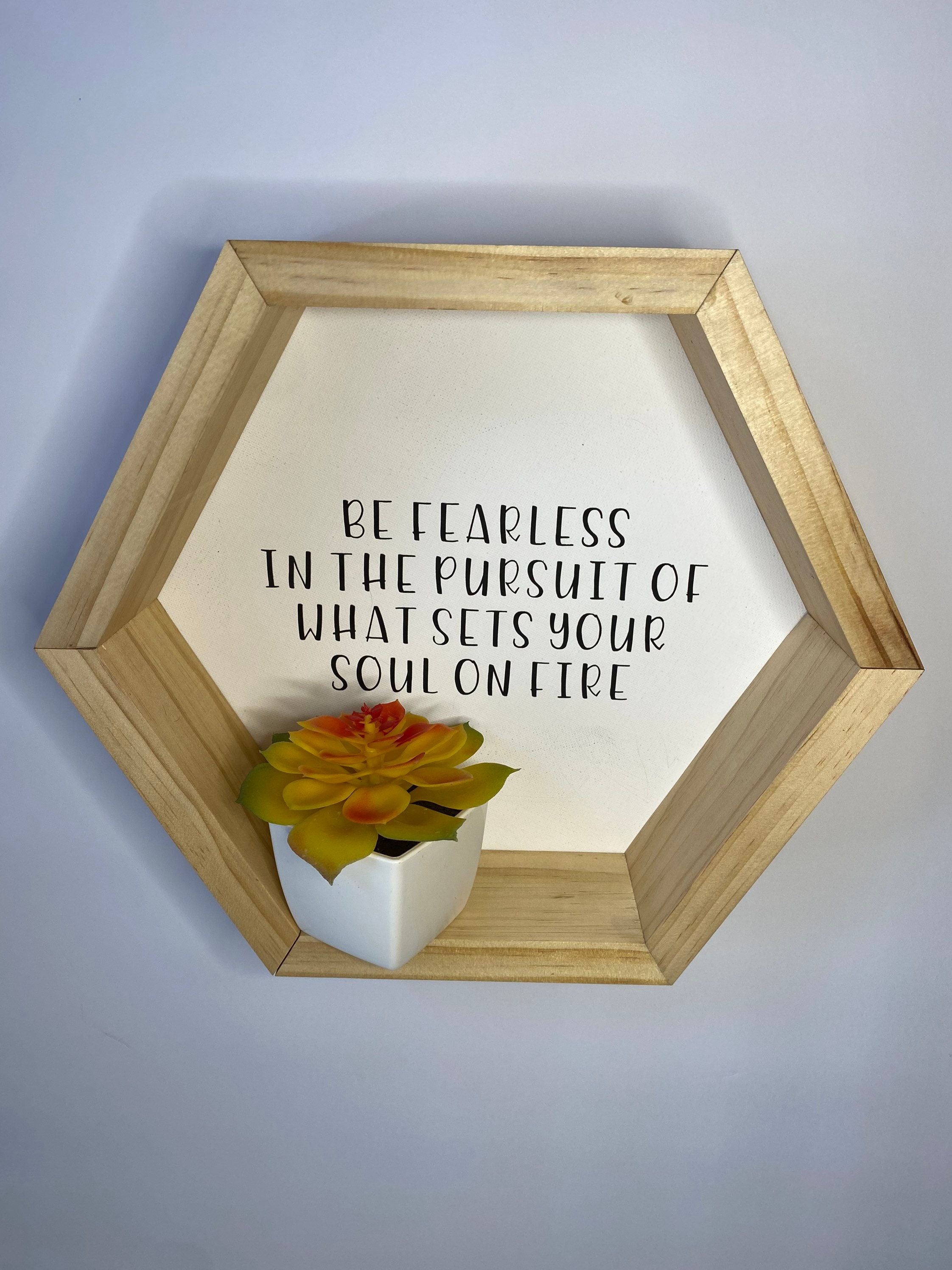 Hexagon Canvas Sign - Etsy