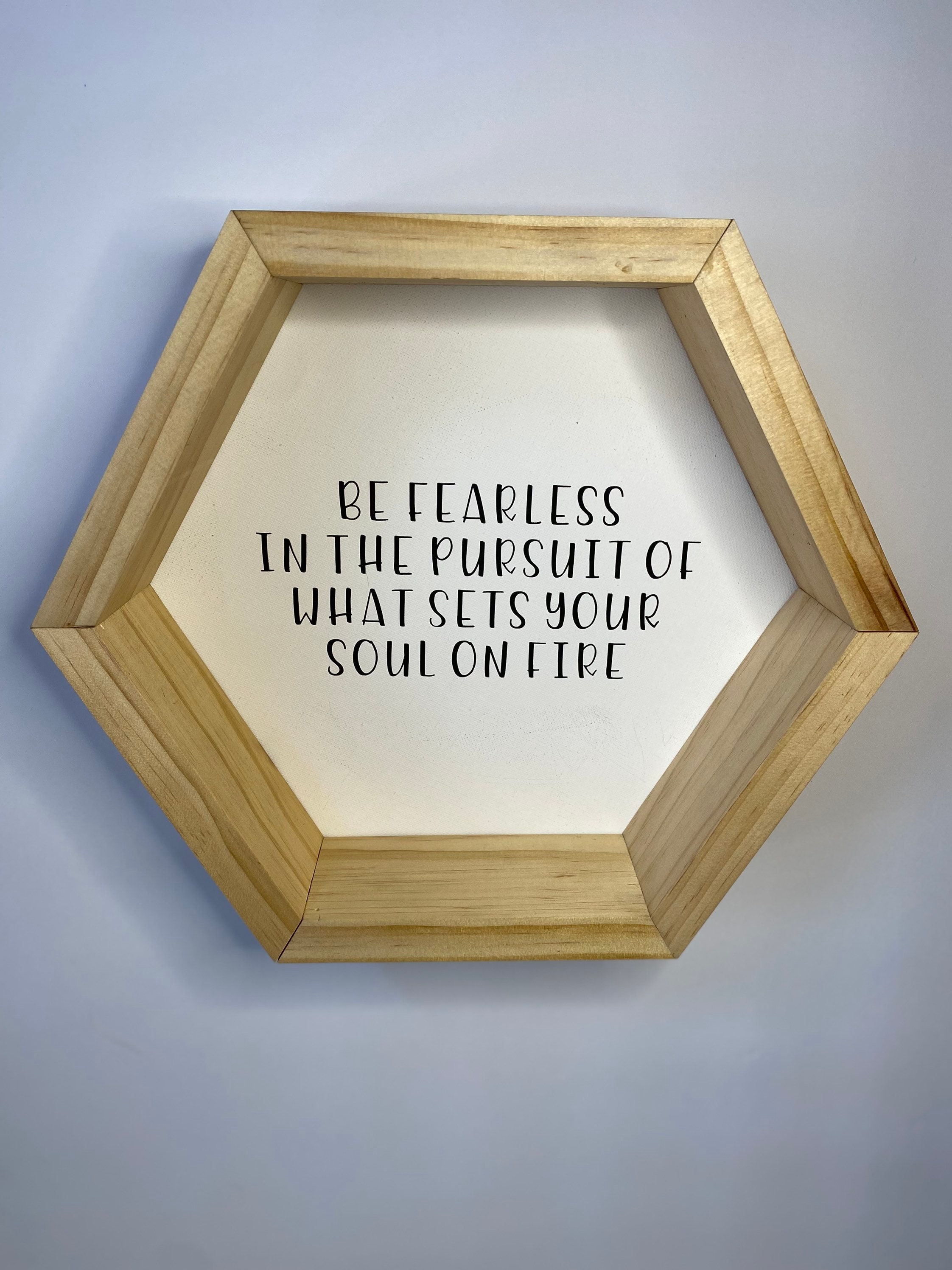 Hexagon Canvas Sign - Etsy