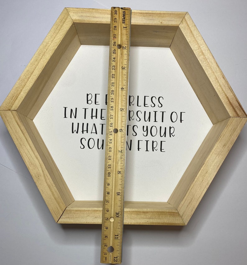 Hexagon Canvas Sign - Etsy