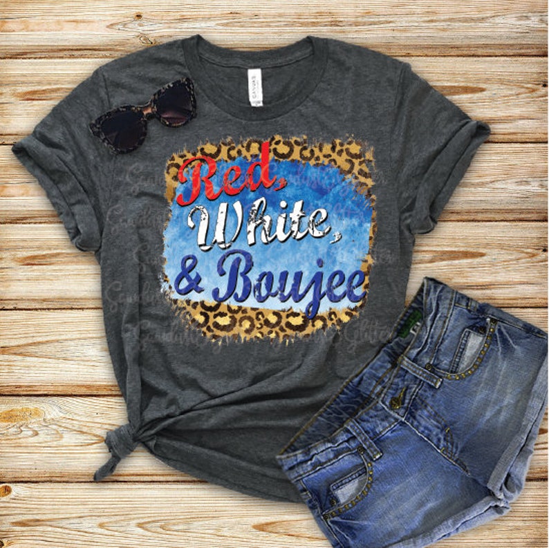 Red White and Boujee, PNG Only, Cute Patriotic Design, Digital Download ...