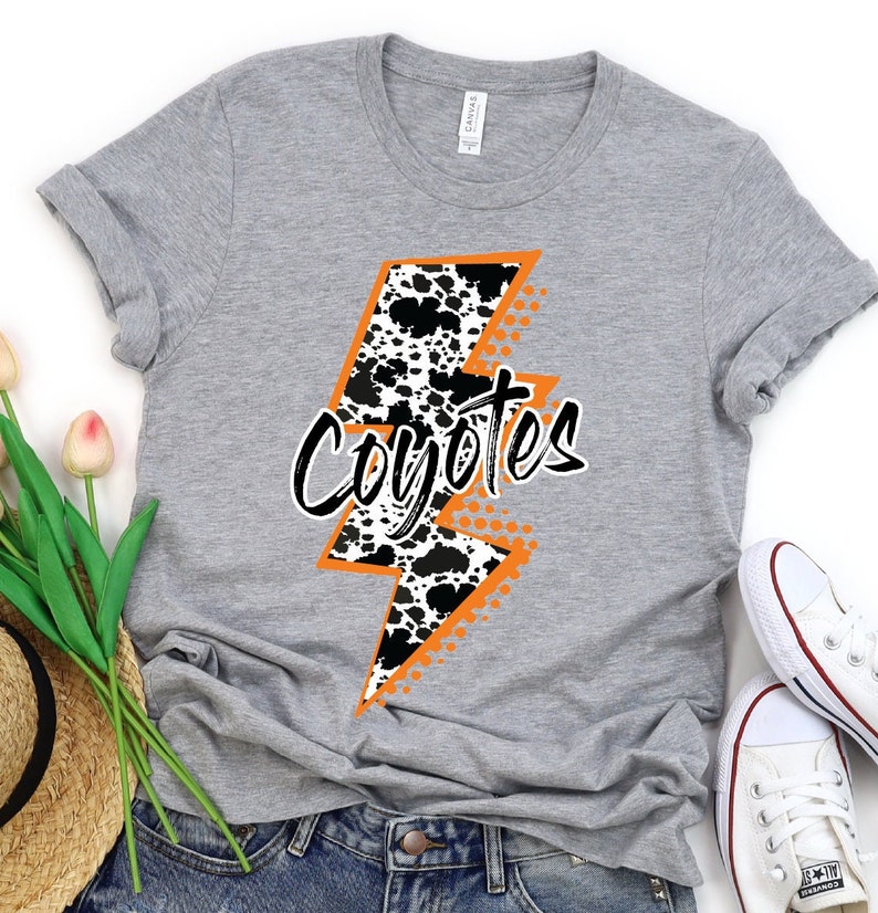 Coyotes Cowhide Lightning Bolt PNG Only, Cute Teacher, Digital Download ...