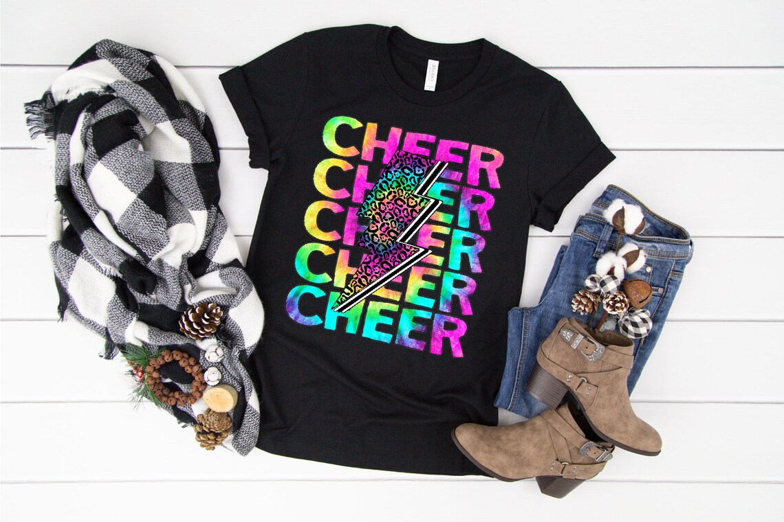 Cheer Stacked Lightning Bolt PNG Only, Cute Mom, Digital, School Spirit ...