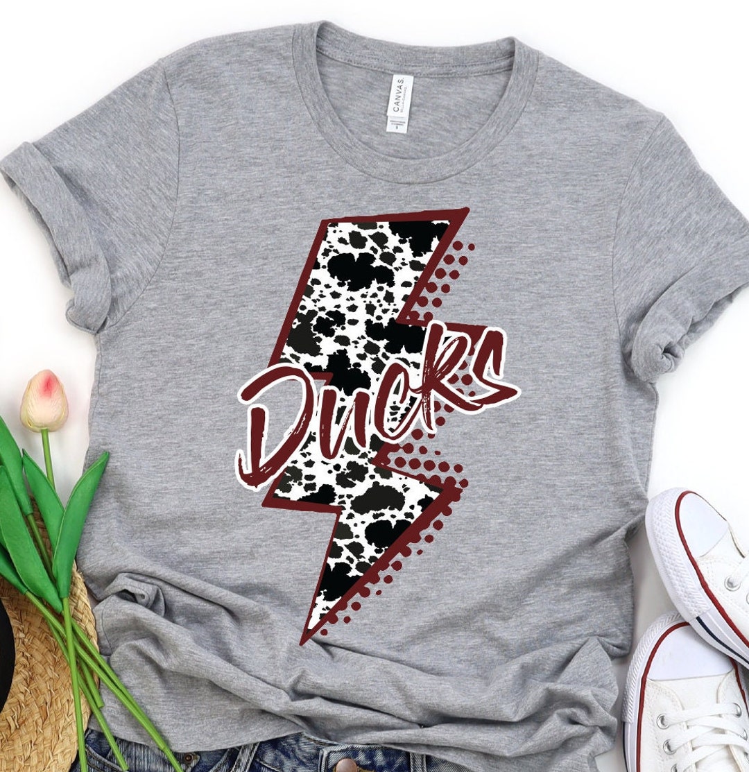 Ducks Cowhide Lightning Bolt PNG Only, Cute Teacher, Digital Download ...