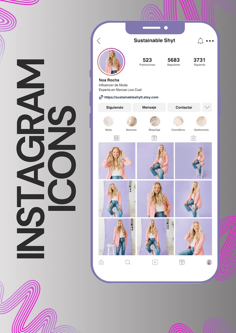 Luxury Gold Instagram Highlight Covers – Abstract Marble Texture ...