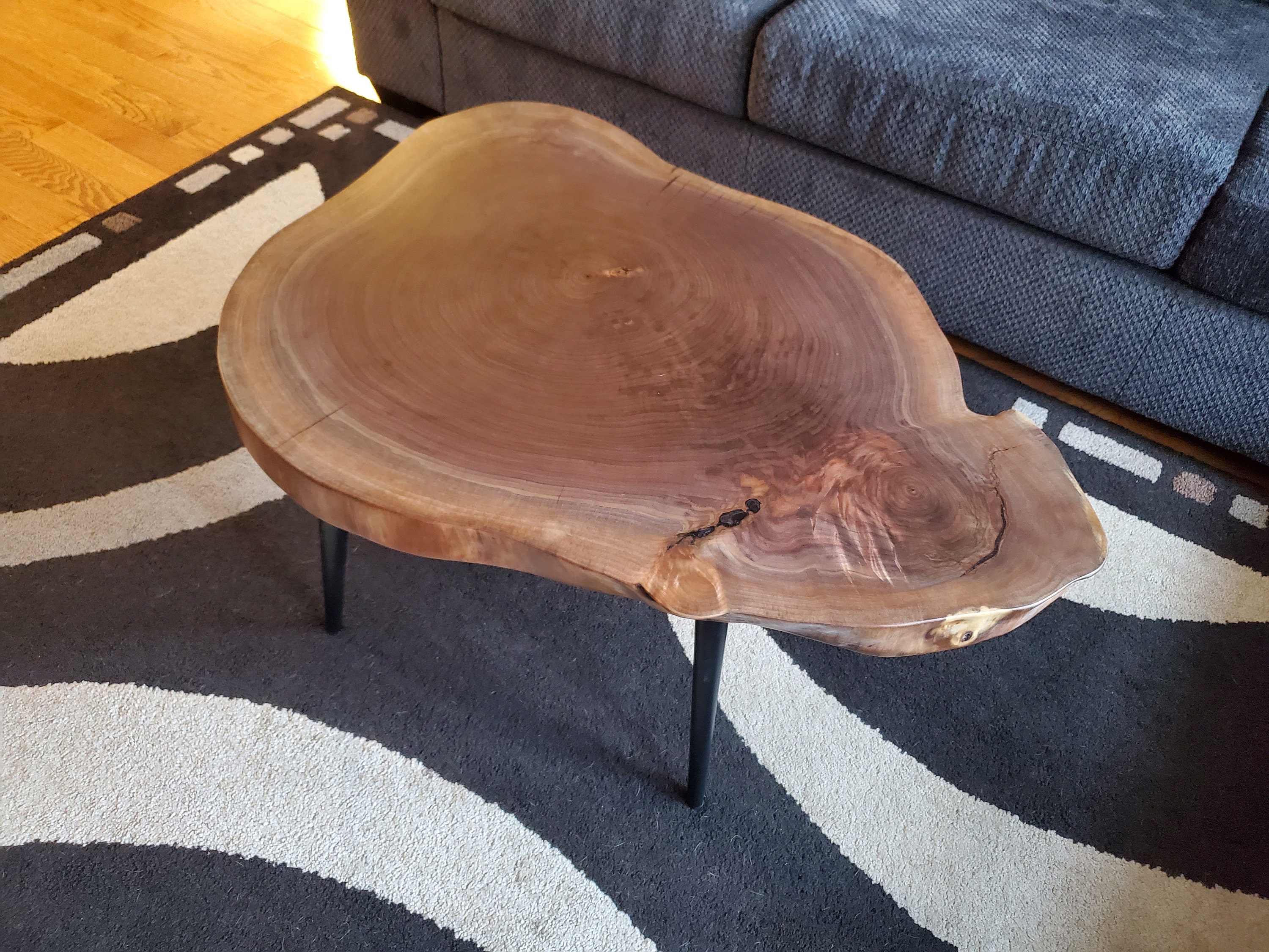 33 Live Edge Coffee Table Live Edge Round Tree Piece Live Edge Side ...