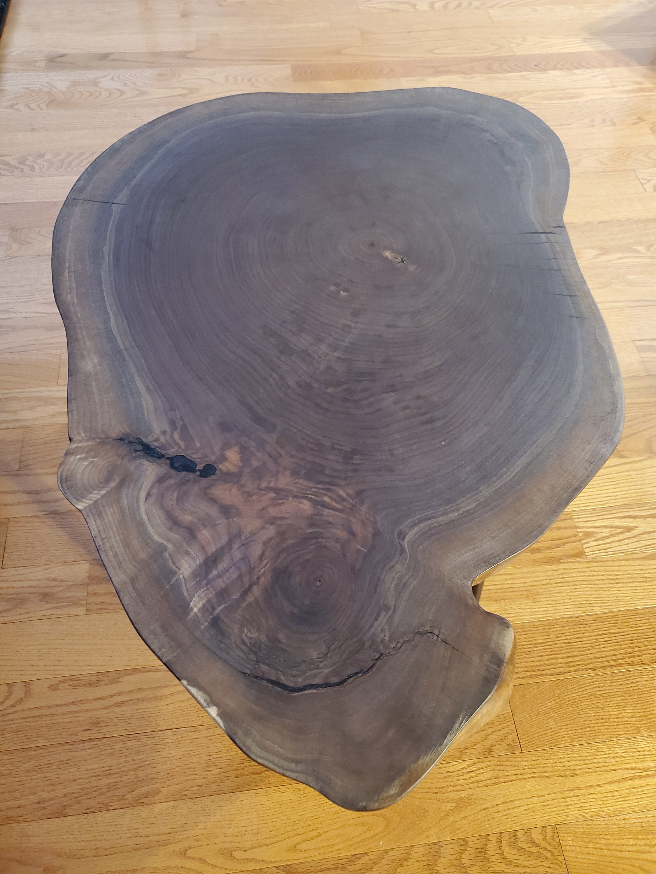33" Live Edge Coffee Table Live Edge Round Tree Piece Live Edge Side ...