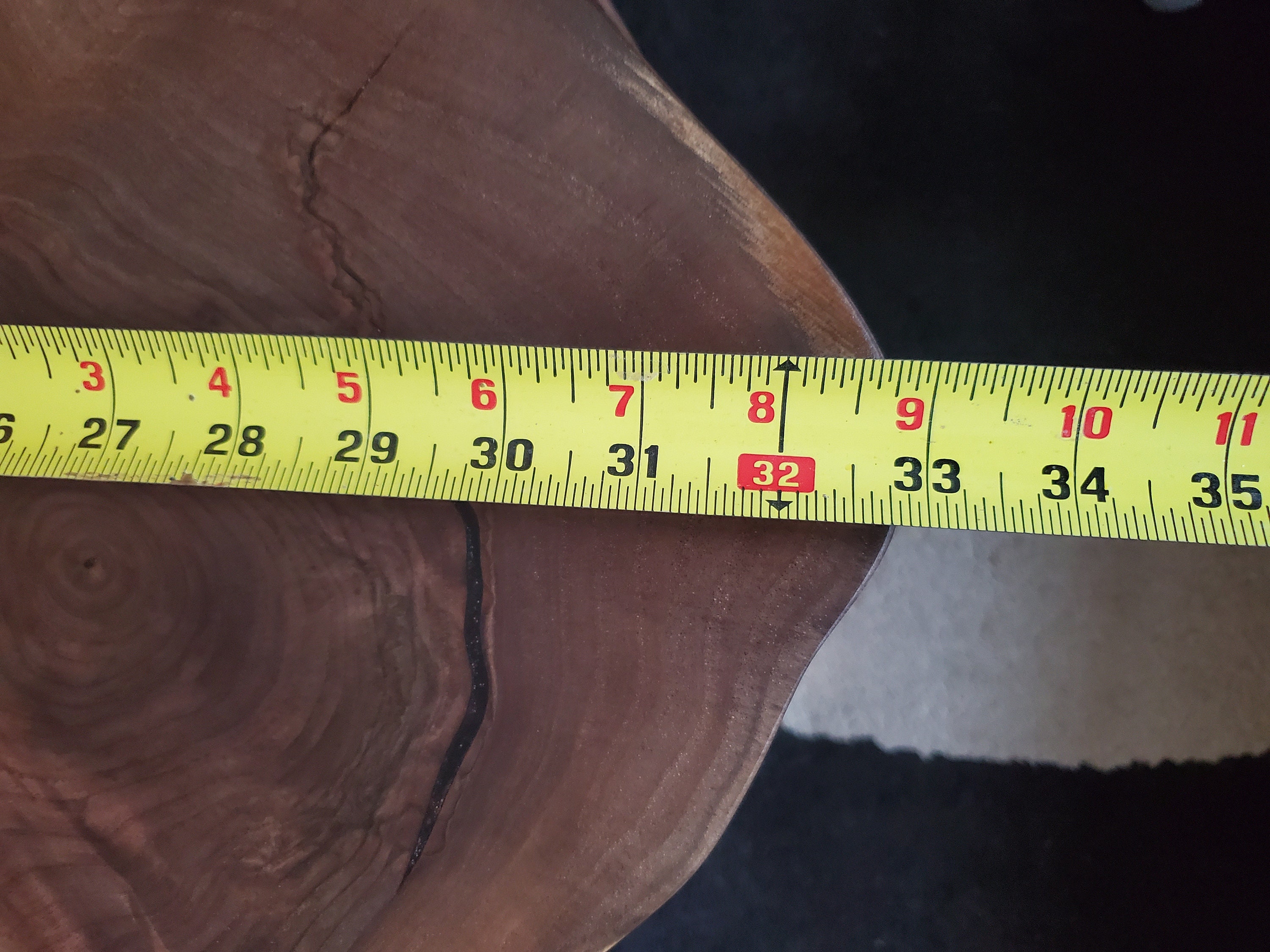 33 Live Edge Coffee Table Live Edge Round Tree Piece Live Edge Side ...