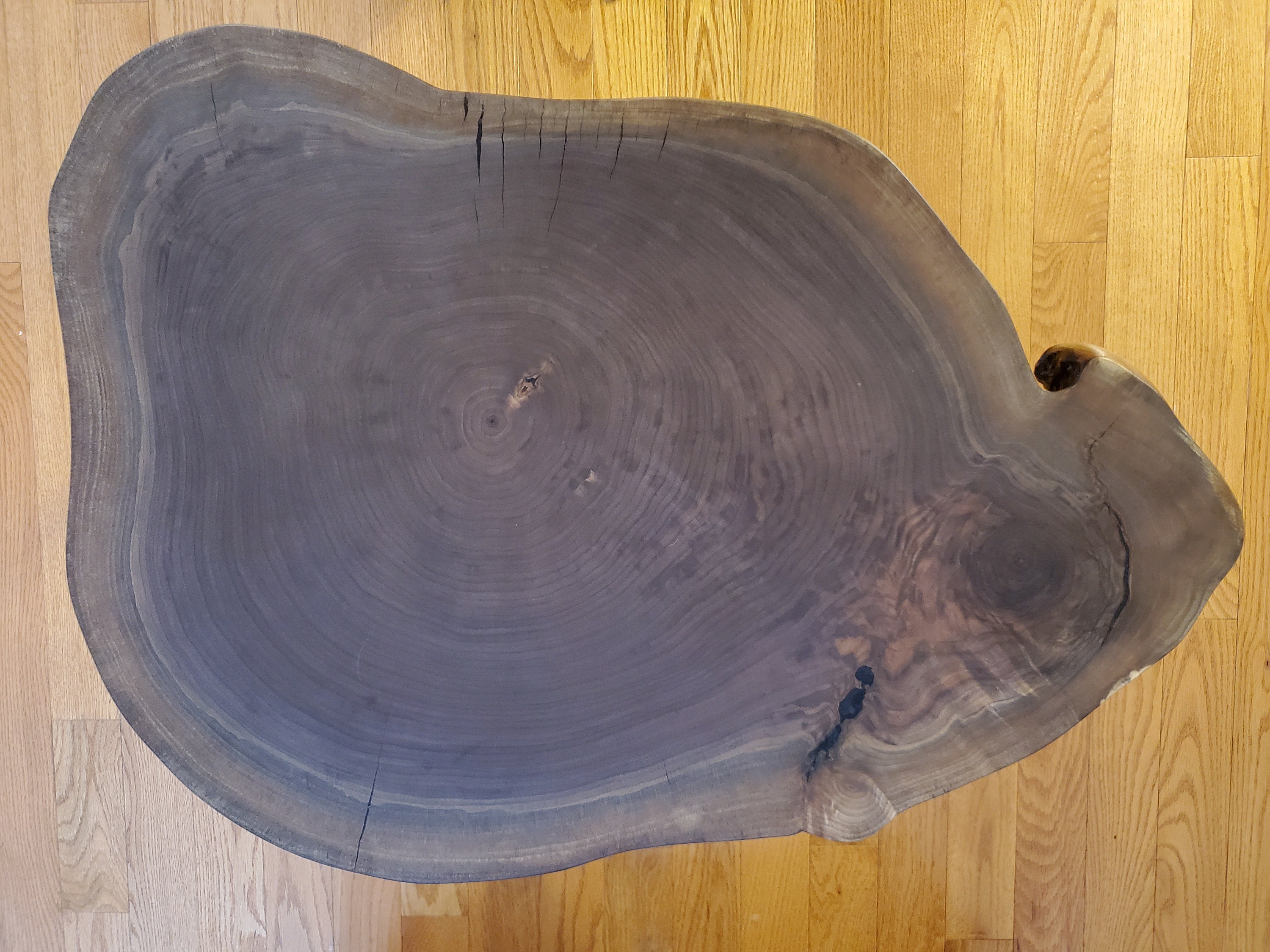 33" Live Edge Coffee Table Live Edge Round Tree Piece Live Edge Side ...