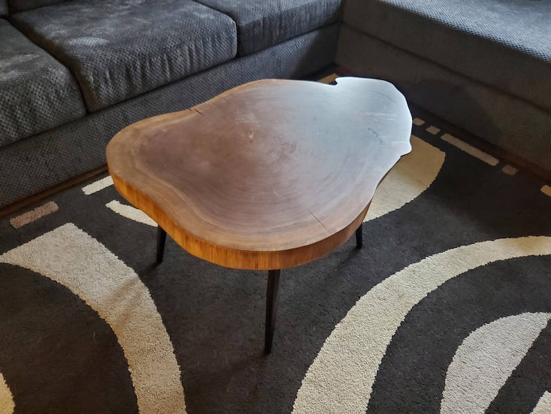 33 Live Edge Coffee Table Live Edge Round Tree Piece Live Edge Side ...