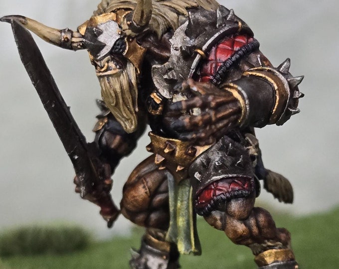 Minotaur Barbarian With Great Sword Painted Miniature Dungeons ...