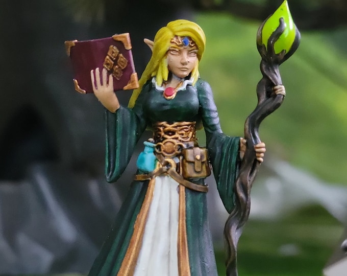 Female Elf Mage Wizard Sorceress Painted Miniature Dungeons & Dragons ...