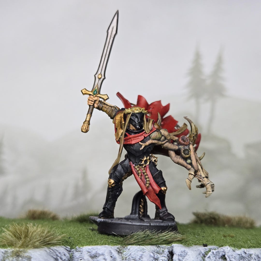 Paladin Plague Knight Death Knight Corrupted Painted Miniature Dungeons ...