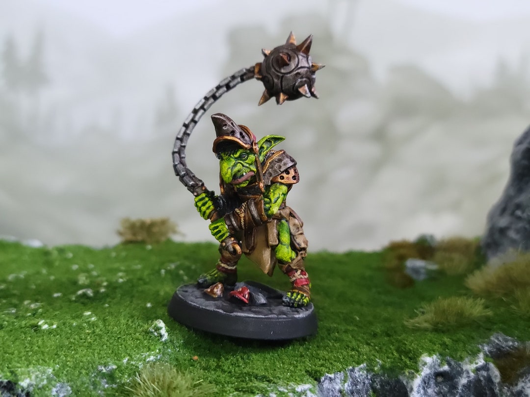 Goblin W/ Flail Painted Miniature Dungeons & Dragons Pathfinder Fantasy ...