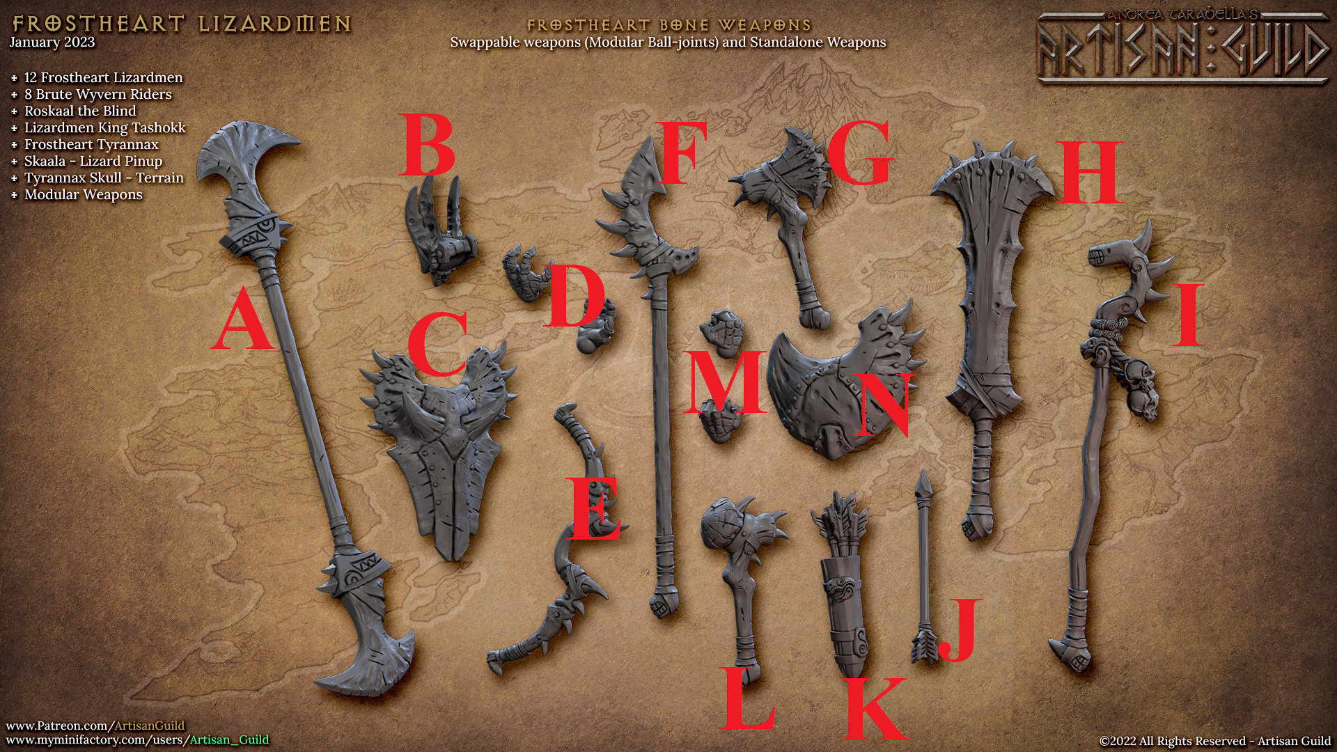 Female Lizardmen Saurian Lizardfolk Frostheart W/ Choice of Modular ...