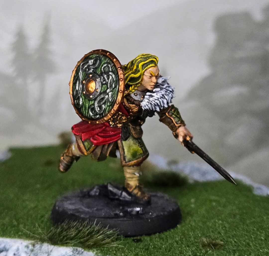 Female Viking Barbarian Shieldmaiden Painted Miniature Dungeons ...