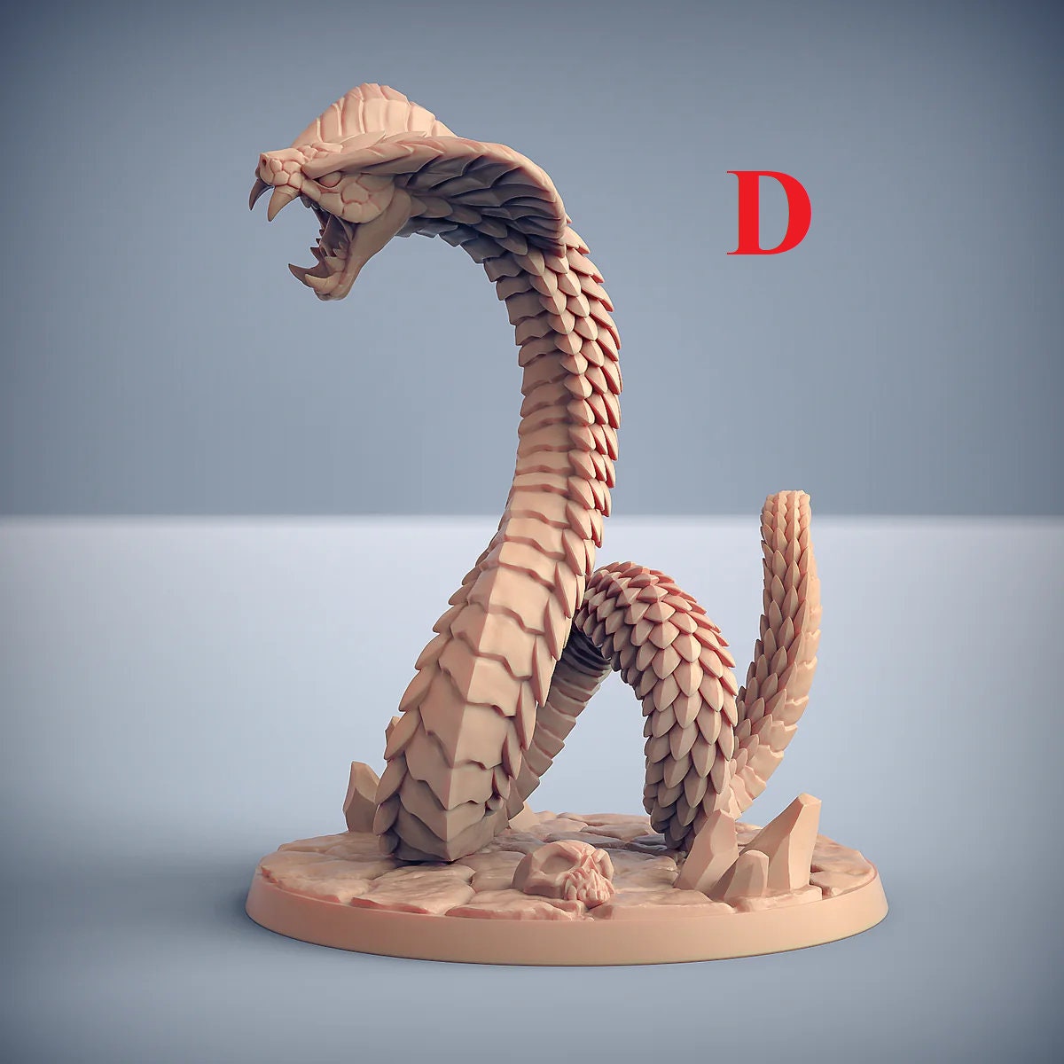 Giant Snakes Serpents on 50mm Bases From the Maneater Nagarots Set 3D ...