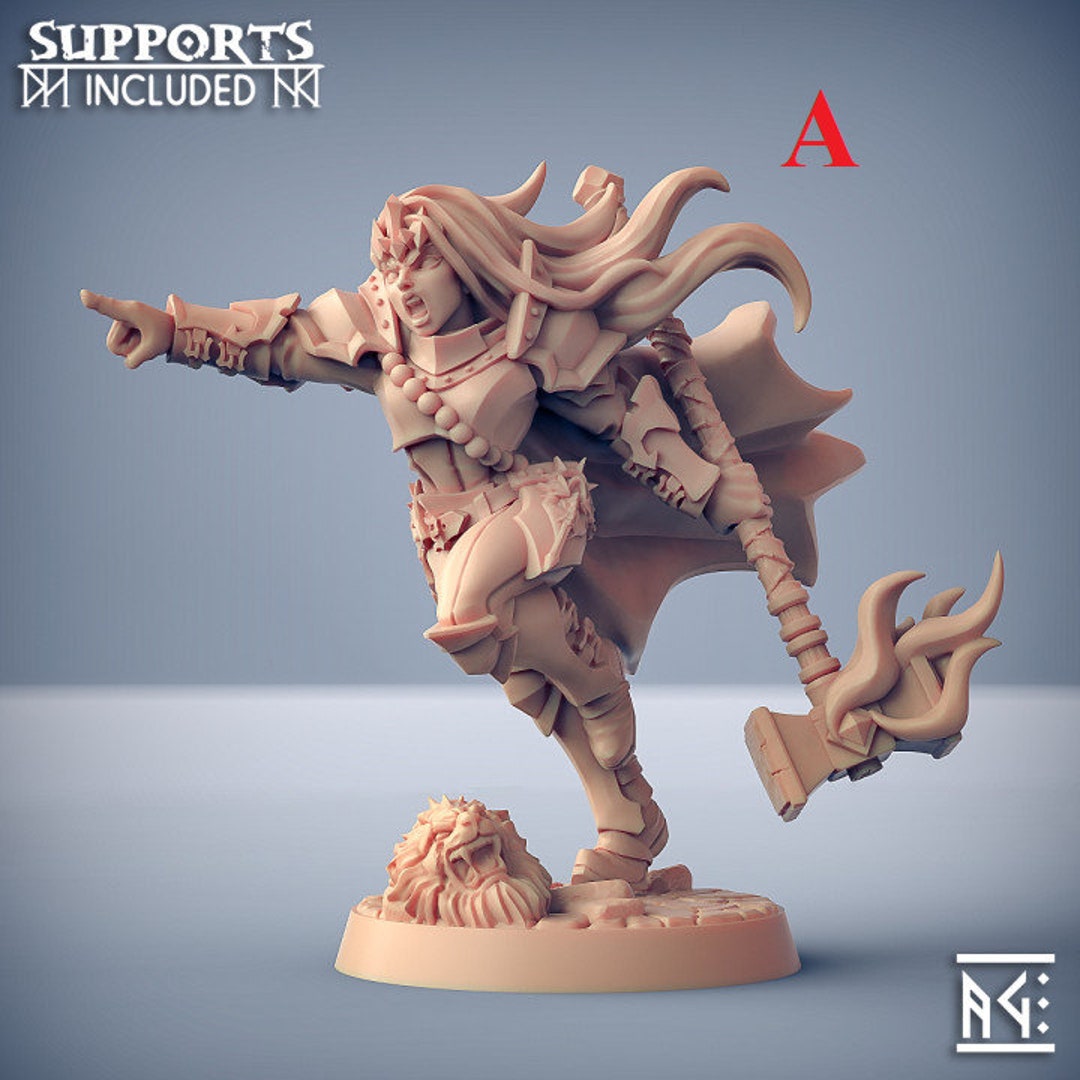 Female Fighter Paladin Morgana the Ascended Fighters Guild With Choice ...