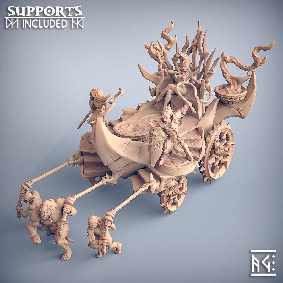 Slave Wagon Carriage Ashen Alfar Inquisitors High Elf Paladins W ...
