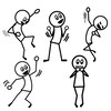 5 Fighting, Arguing PNG Stick Figures Digital Download - Etsy