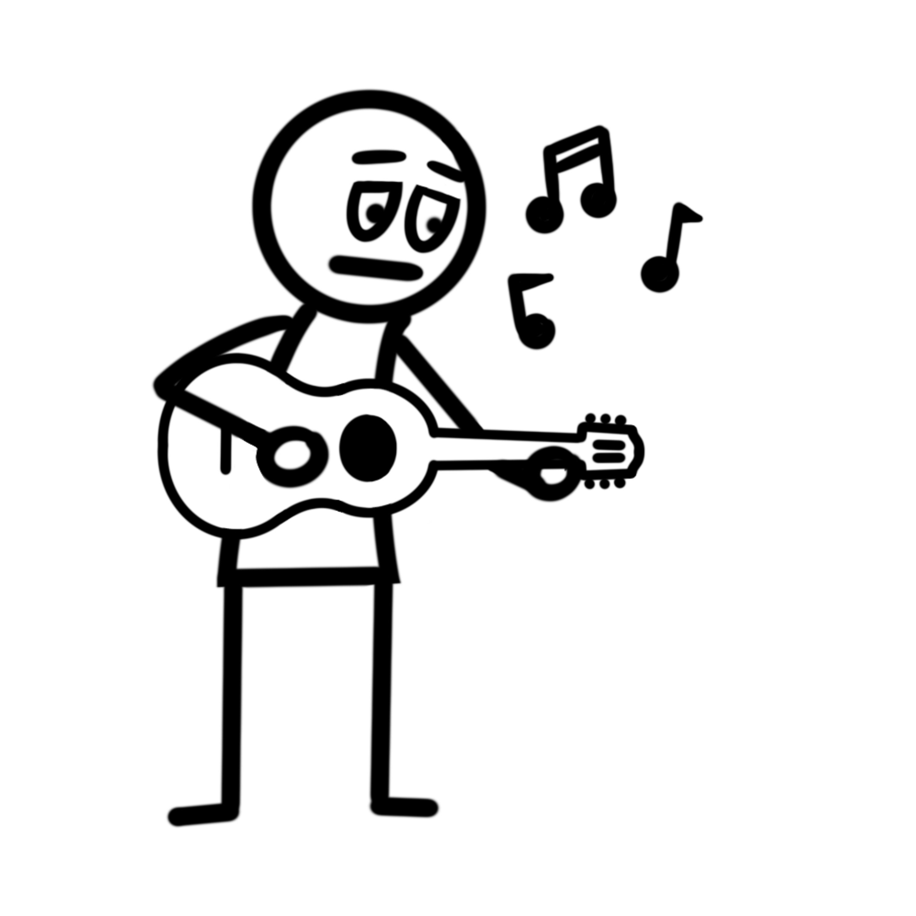 Musicians Stick Figure Clipart #2 - Etsy