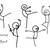 Stick Figure Clipart Set, Dancing, Hip-hop, Walking, Running - Etsy Canada