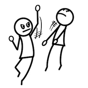 5 Fighting, Arguing PNG Stick Figures Digital Download - Etsy