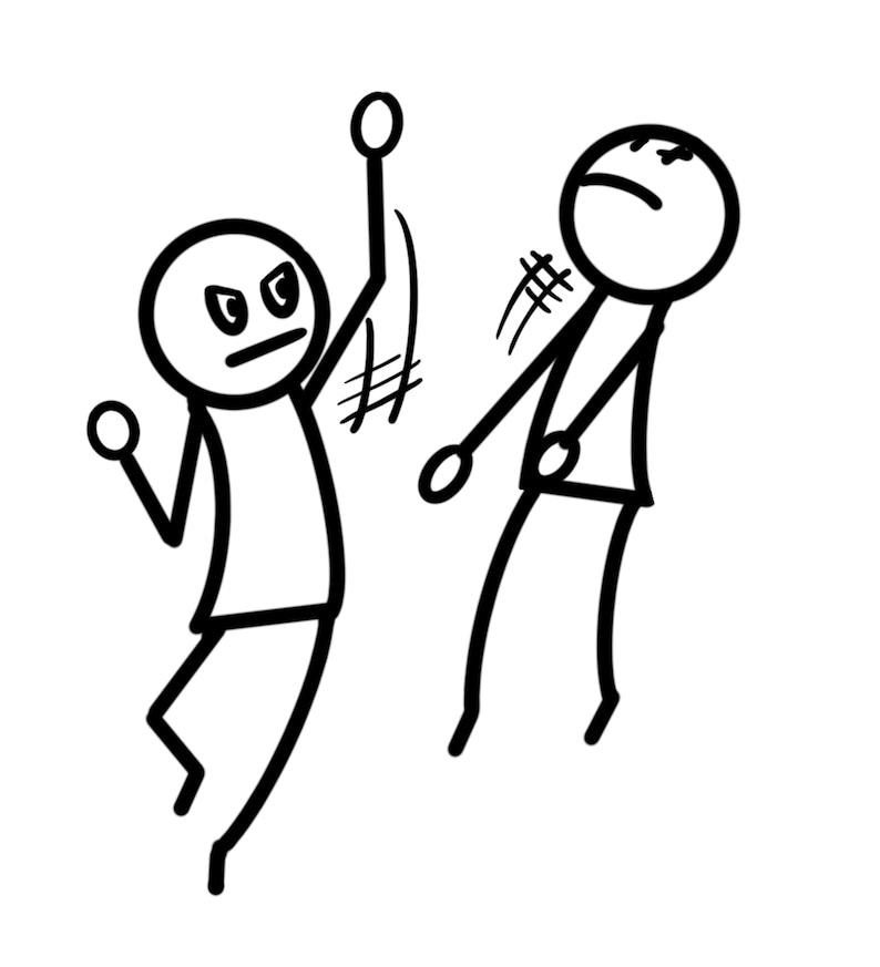 5 Fighting, Arguing PNG Stick Figures Digital Download - Etsy