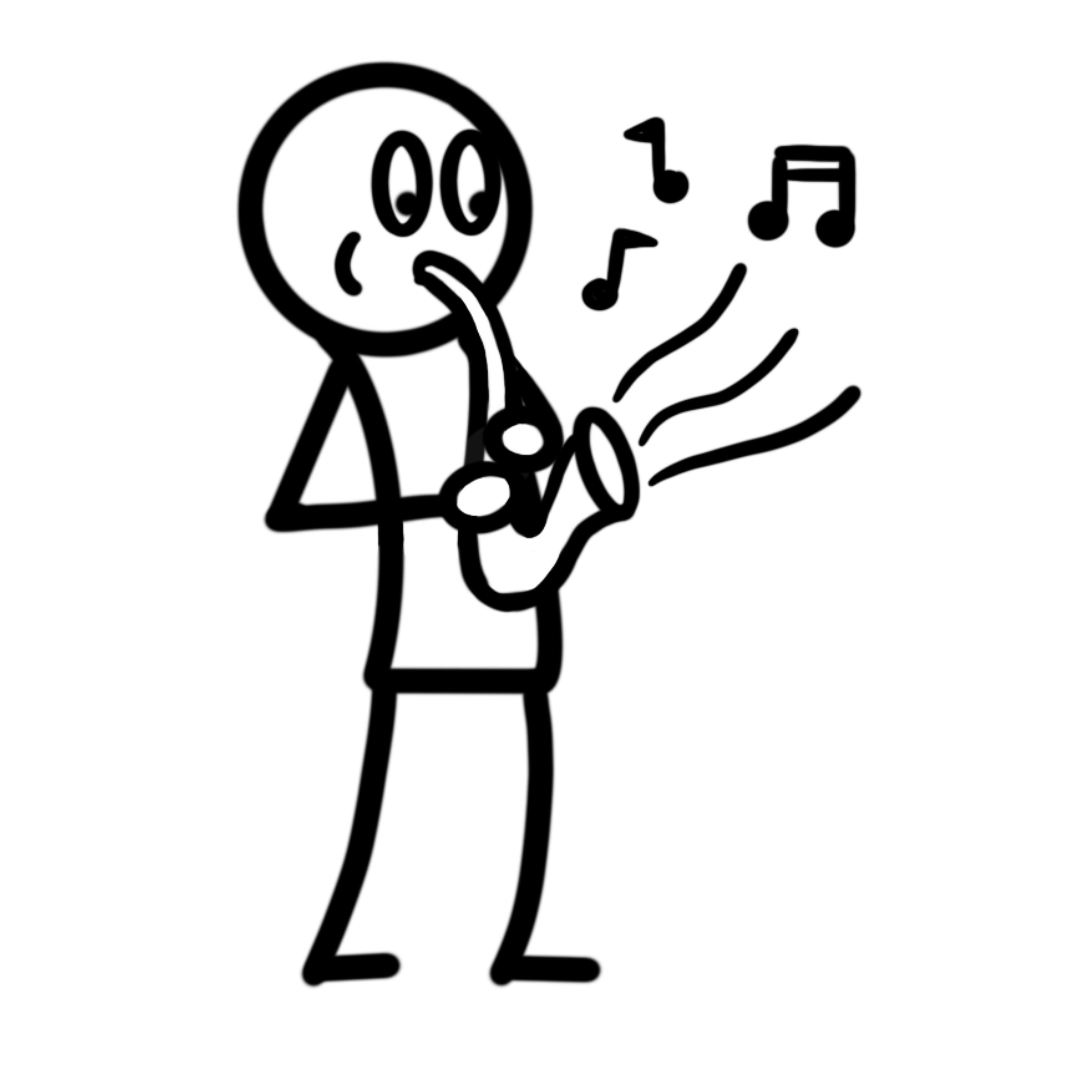 Musicians Stick Figure Clipart #3 - Etsy