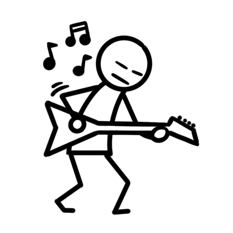 Musicians Stick Figure Clipart #1 - Etsy
