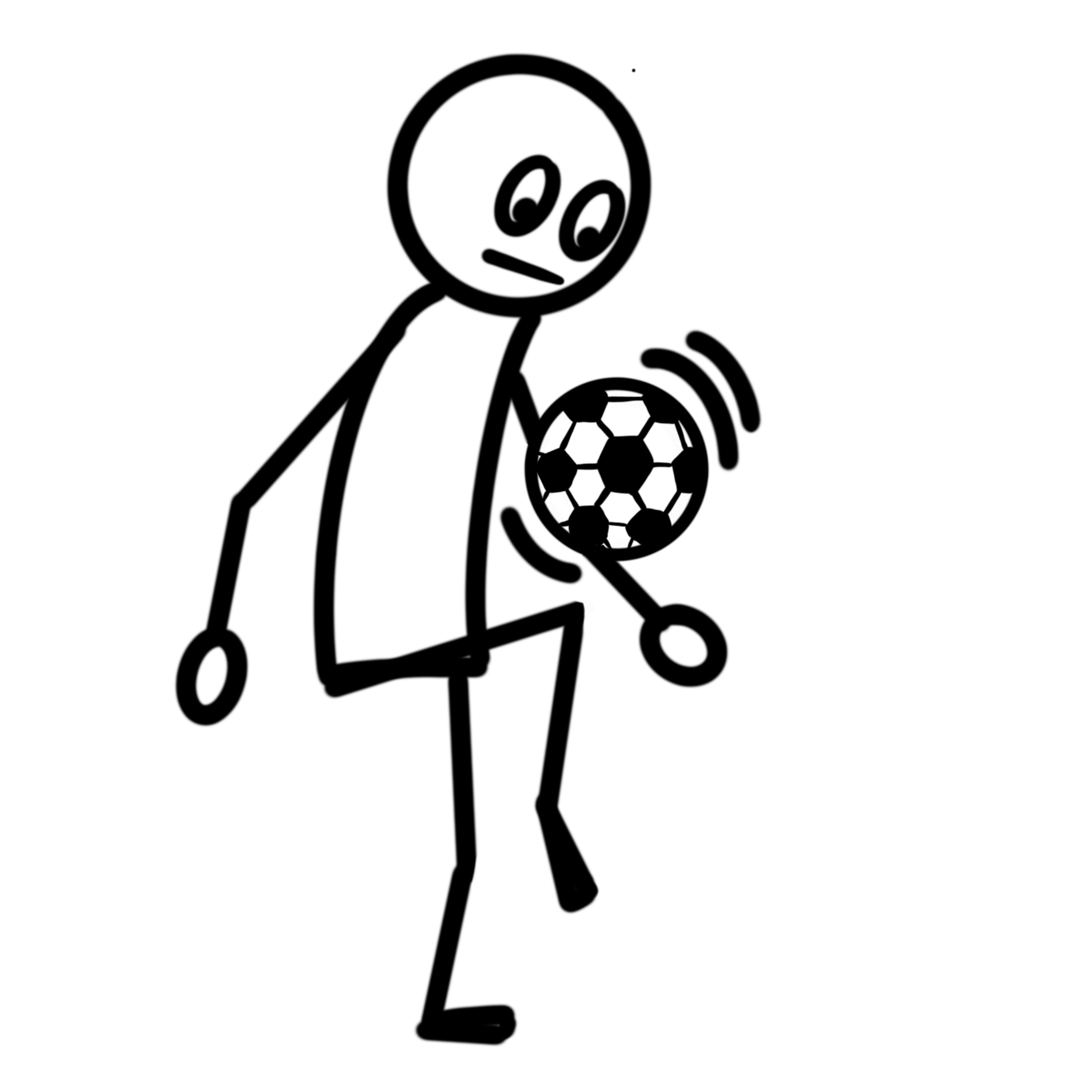 Soccer Clipart 6 Images With Both Black and White Png's - Etsy