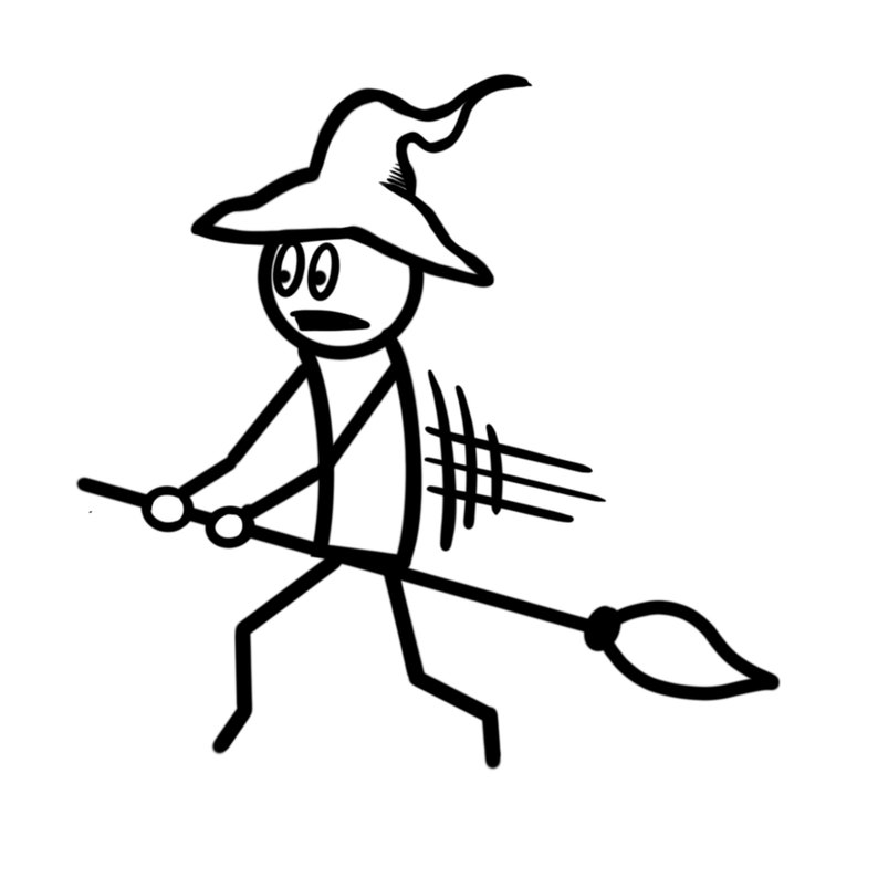 Halloween Costume SVG and PNG Stick Figure Clipart #2 - Etsy