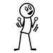 Celebrating/excited Stick Figure Clipart Set of 5 - Etsy
